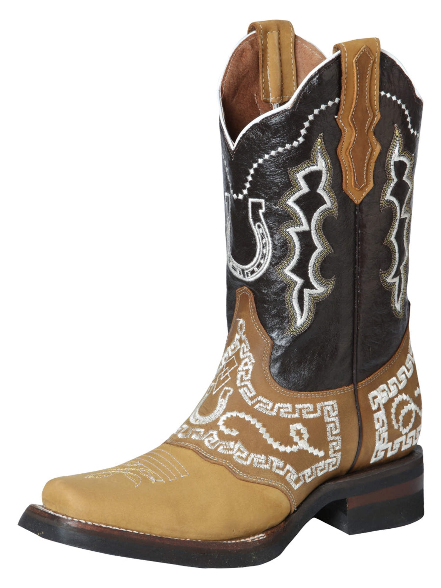 El General Rodeo Boot - Nobuck Honey with Embroidery 51111 - Walmart.com