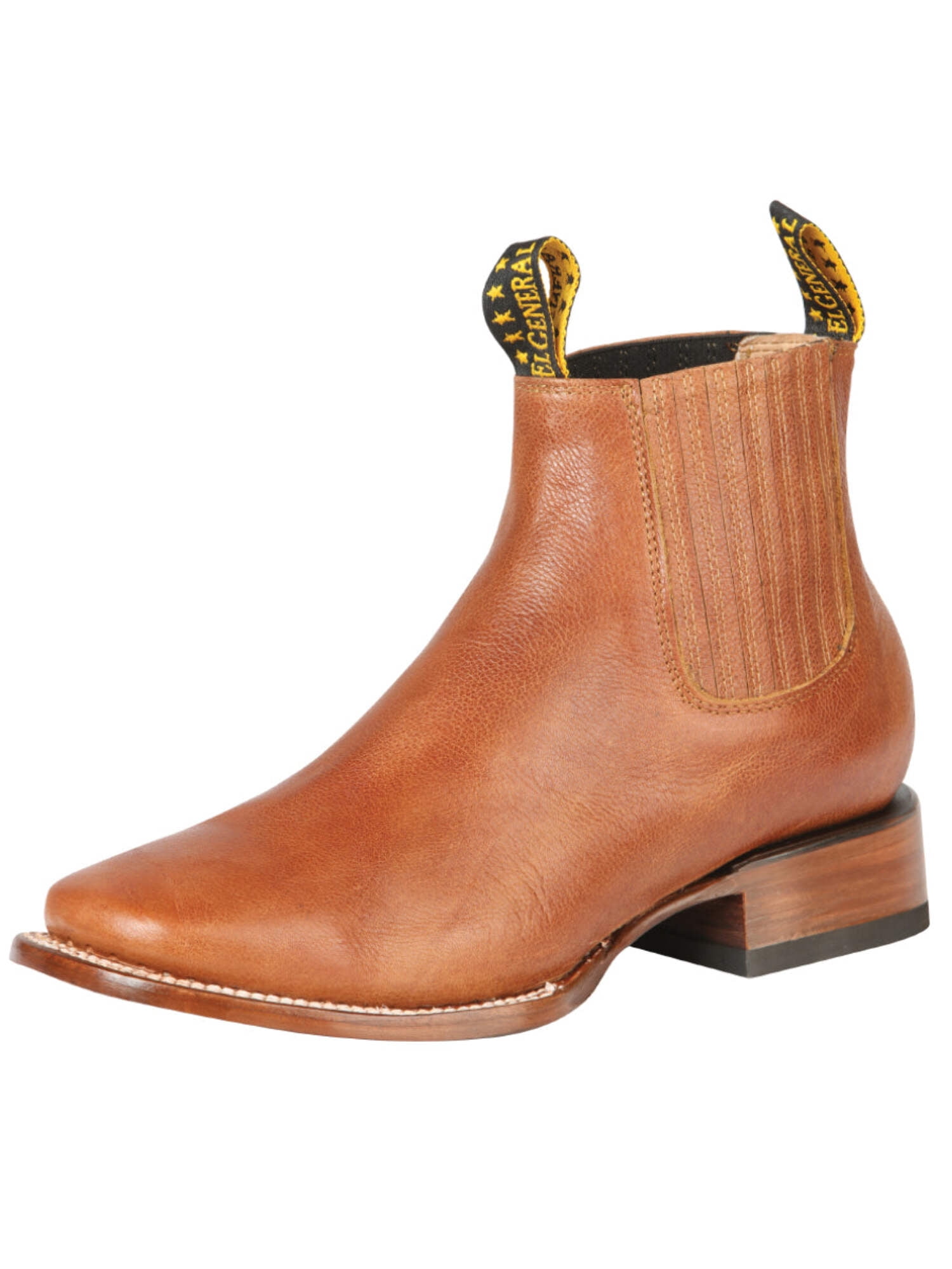 El General Sqaure Toe Ankle Boot - Tejas Ocre 126605 - Walmart.com