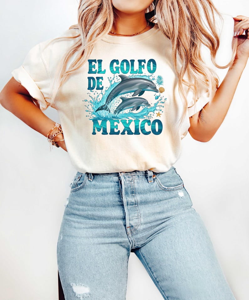 El Golfo De Mexico Shirt, Gulf Mexico Sweatshirt, El Golfo De México Dolphin Shirt, Gulf Coast ...