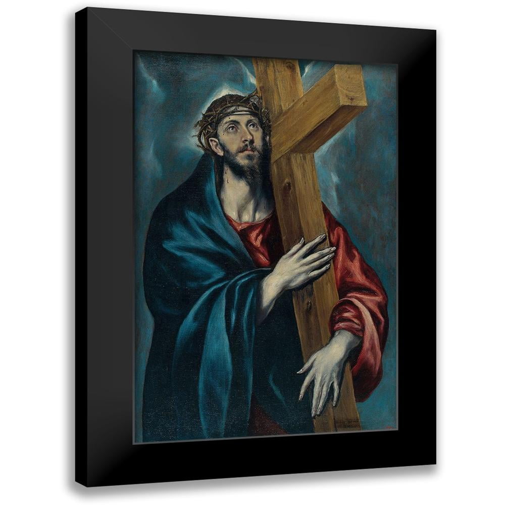 El Greco 10x14 Black Modern Framed Museum Art Print Titled - Christ ...