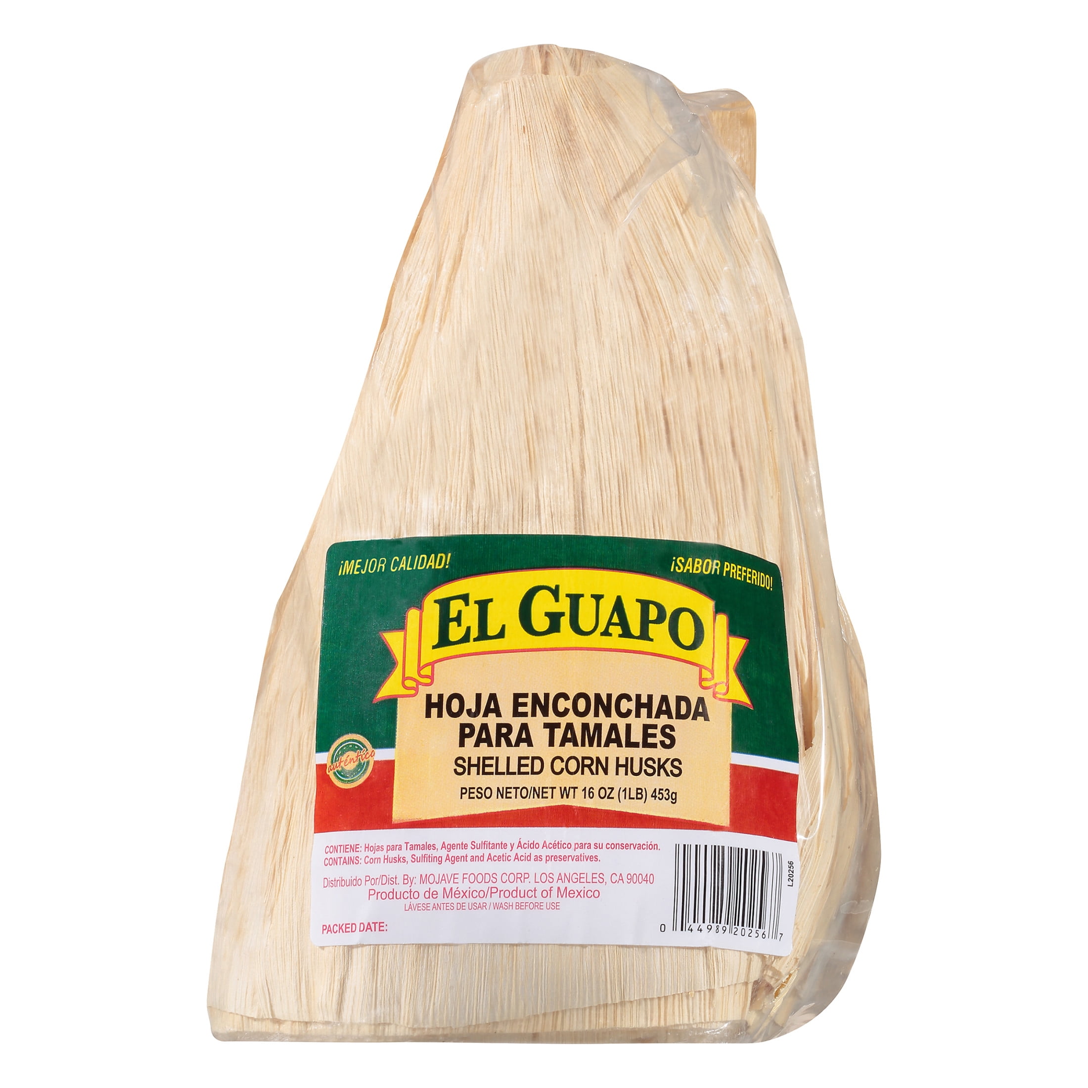 El Guapo No Artificial Flavors Whole Corn Husks (Hoja Enconchada Para ...