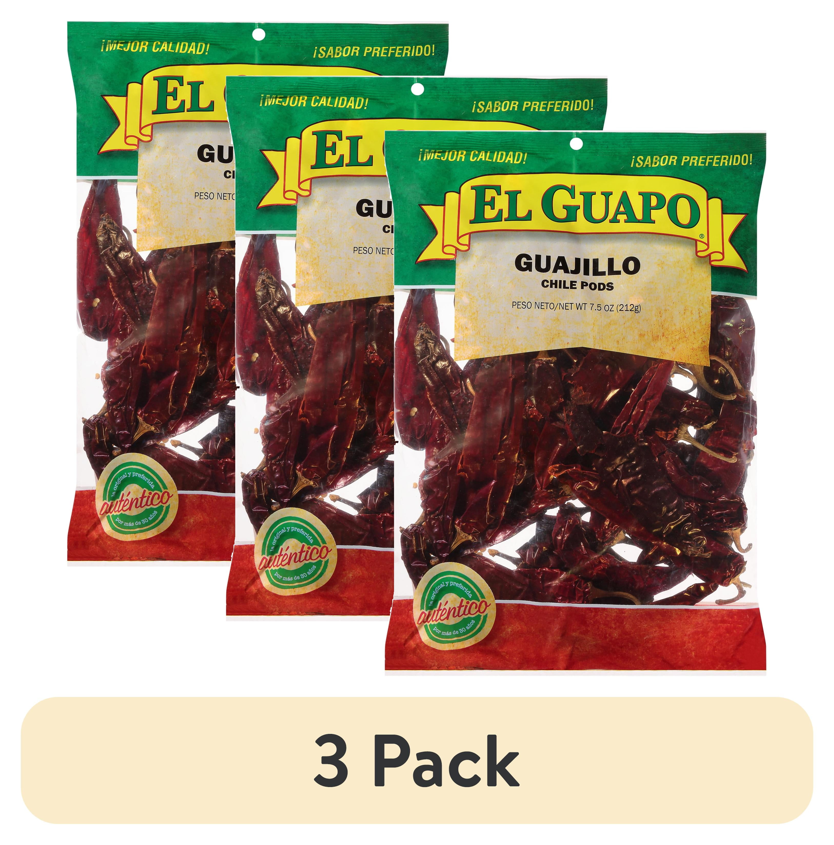 (3 pack) El Guapo Whole Guajillo Chili Pods (Chile Guajillo Entero), 7. ...