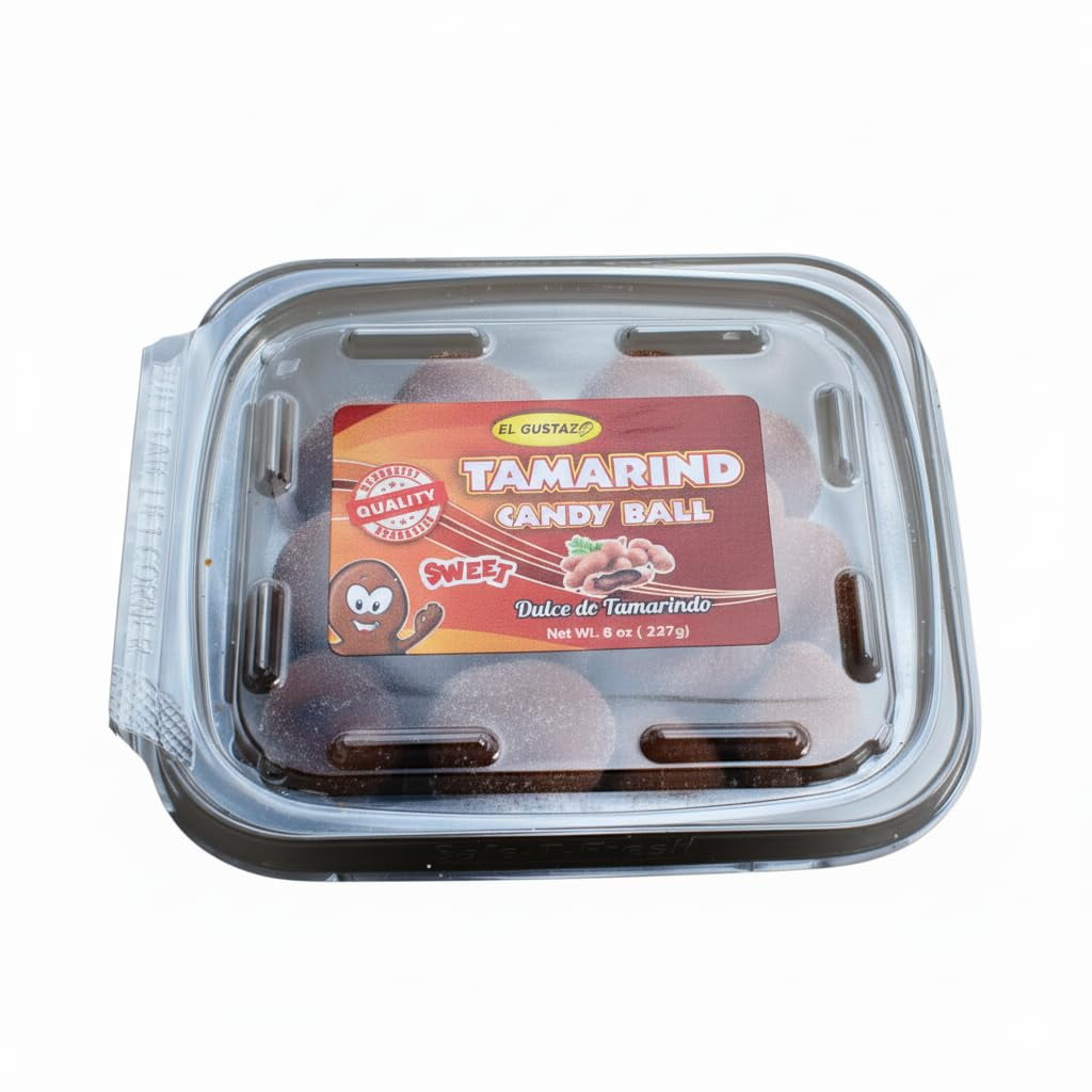 El Gustazo Tamarind Balls BCF26 Candy, Dulce de Tamarindo Natural ...