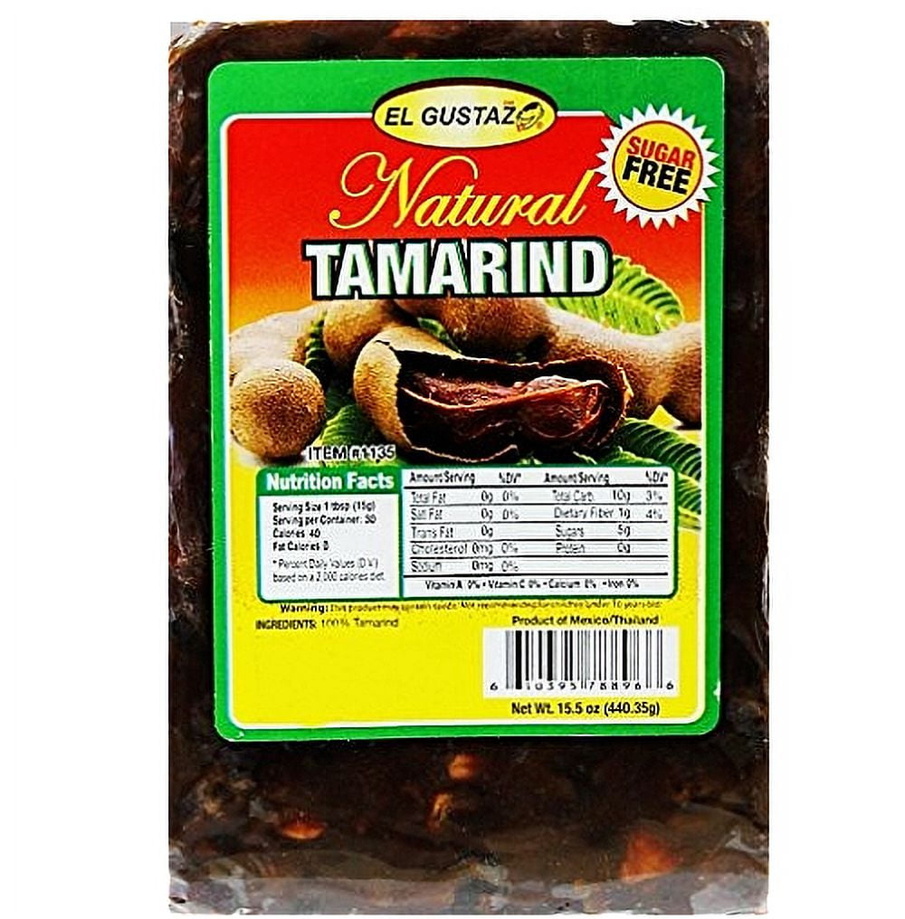 El Gustazo Tamarind Pulp Sugar Free With Seeds 15.5 Oz - Walmart.com