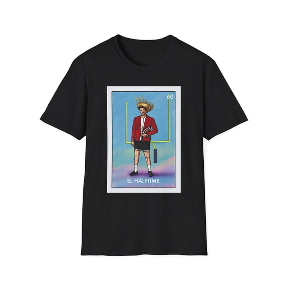 El Halftime Graphic T-Shirt, Puerto Rico Inspired Football Art Tee ...