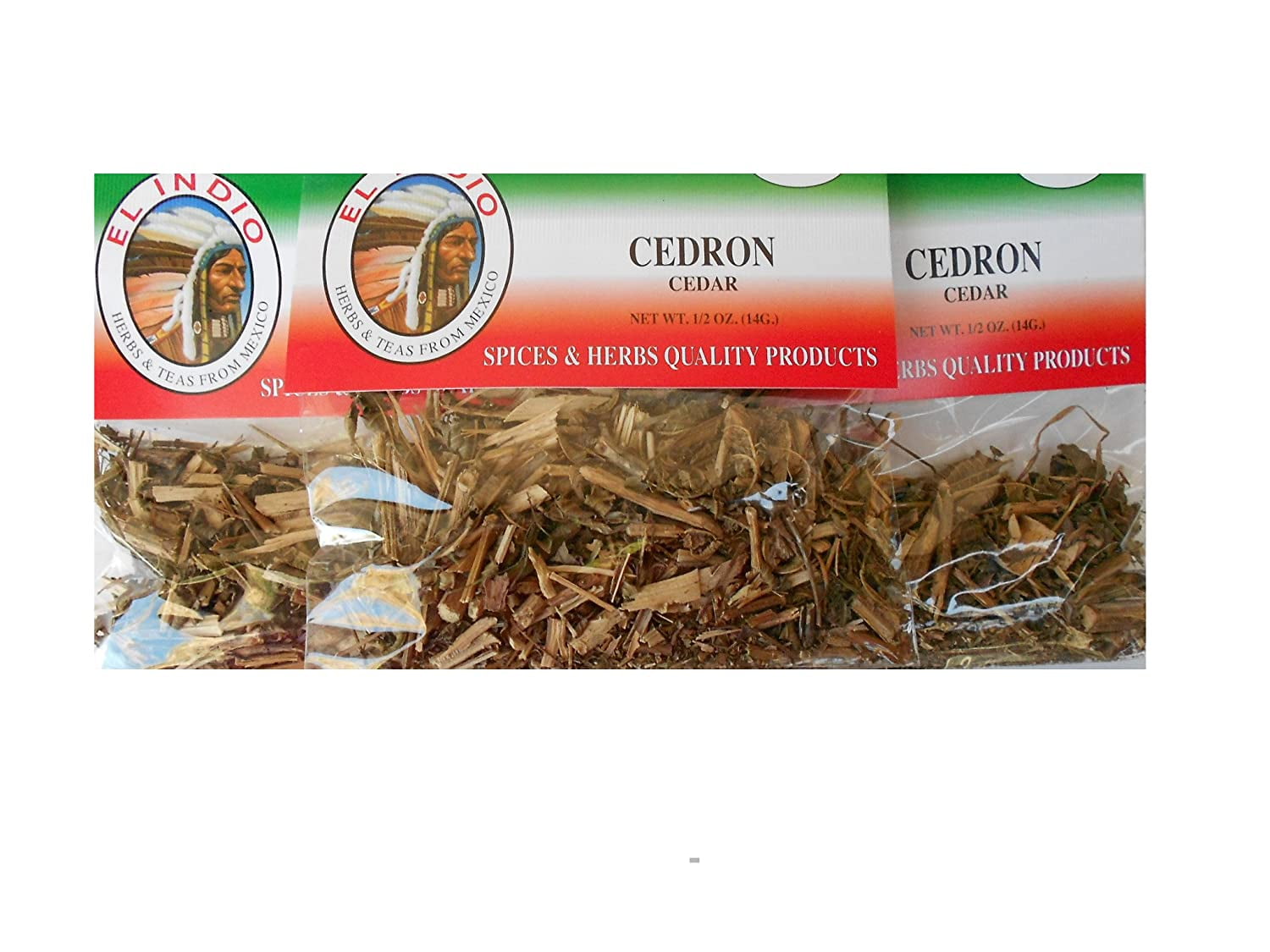 El Indio Tea/ Hierba Cedron / Cedar-Dried Natural Herbs Net Wt. 1/2 oz ...