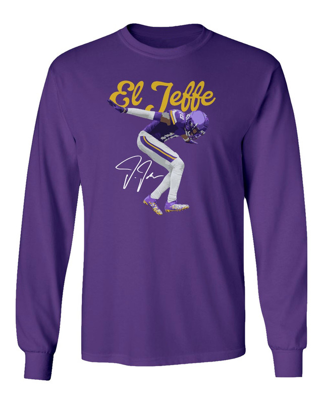 El Jeffe Minnesota Football Star Jefferson Dance Long Sleeve T-Shirt ...