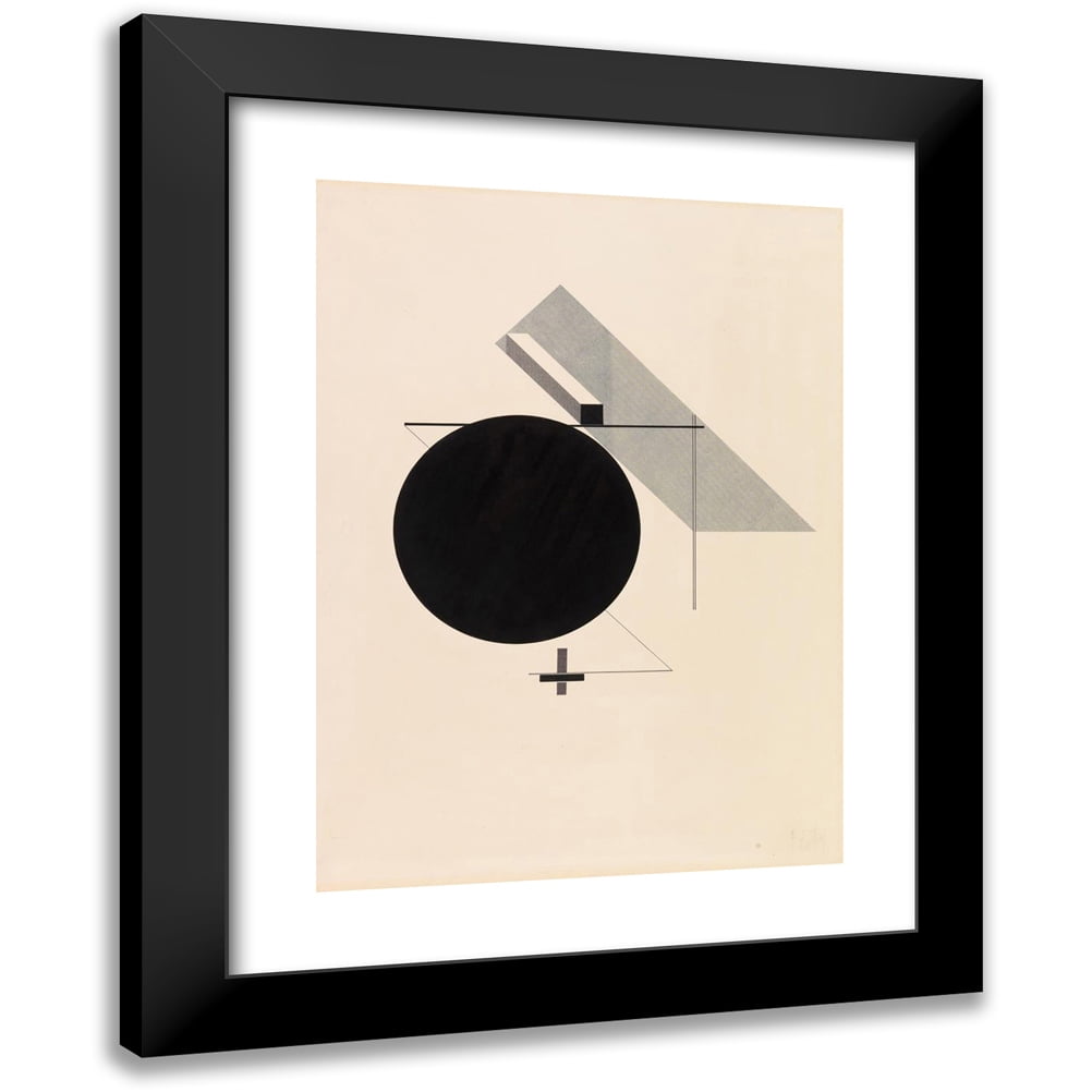 El Lissitzky 11x14 Black Modern Framed Museum Art Print Titled - Proun ...