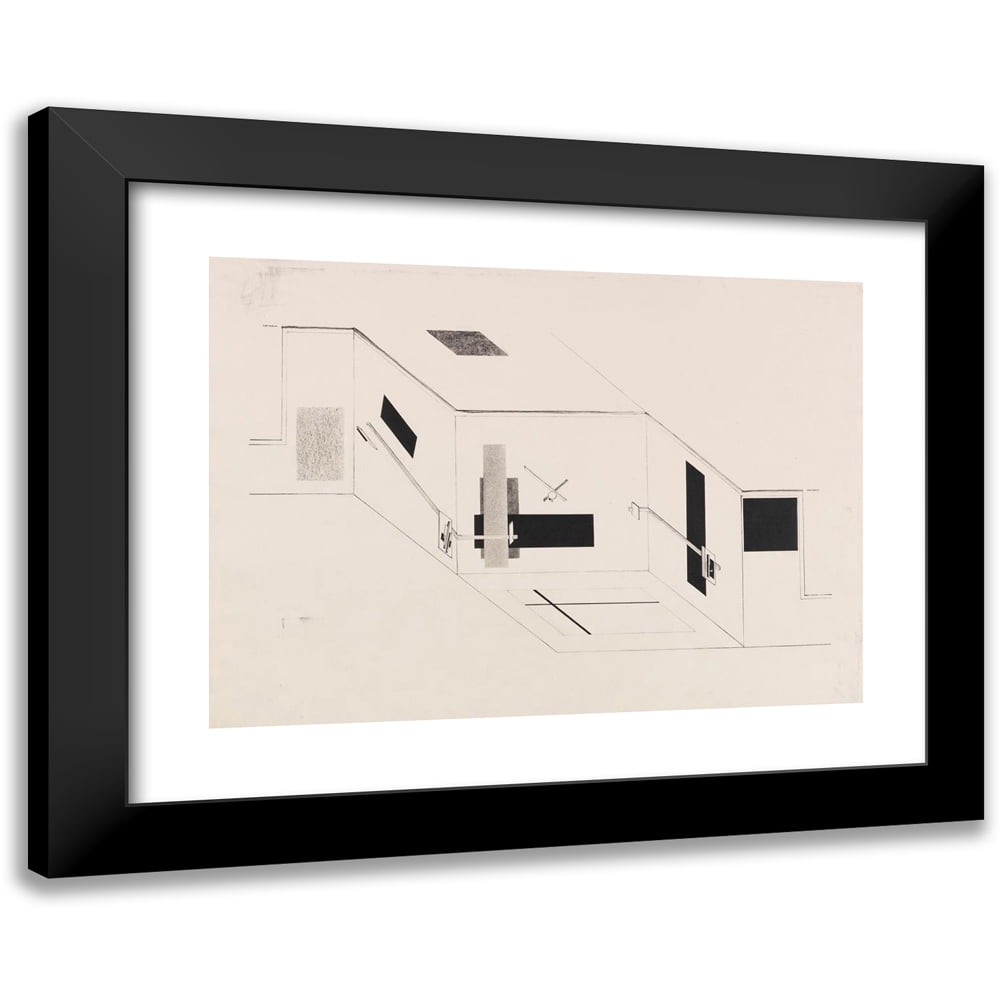El Lissitzky 14x11 Black Modern Framed Museum Art Print Titled - The ...