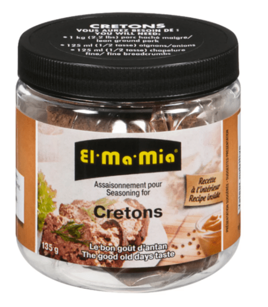 El-Ma-Mia Spice Mix For Cretons 135g - Walmart.com