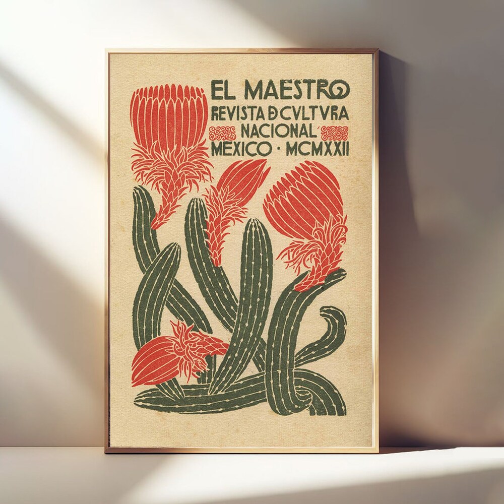 El Maestro Poster, Mexico Travel Poster, Room Decor Posters, Wall Art ...