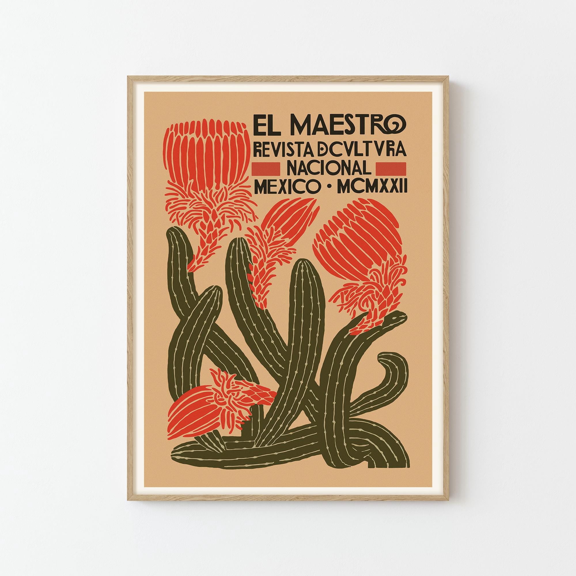 El Maestro Vintage Music Ad Poster Custom Art Print | Home Decor Wall ...