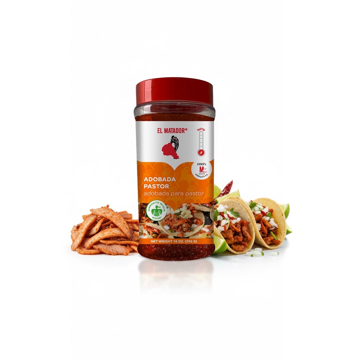 El Matador Adobada for Tacos Al Pastor Meat Rub Paste 14 oz, smoky ...