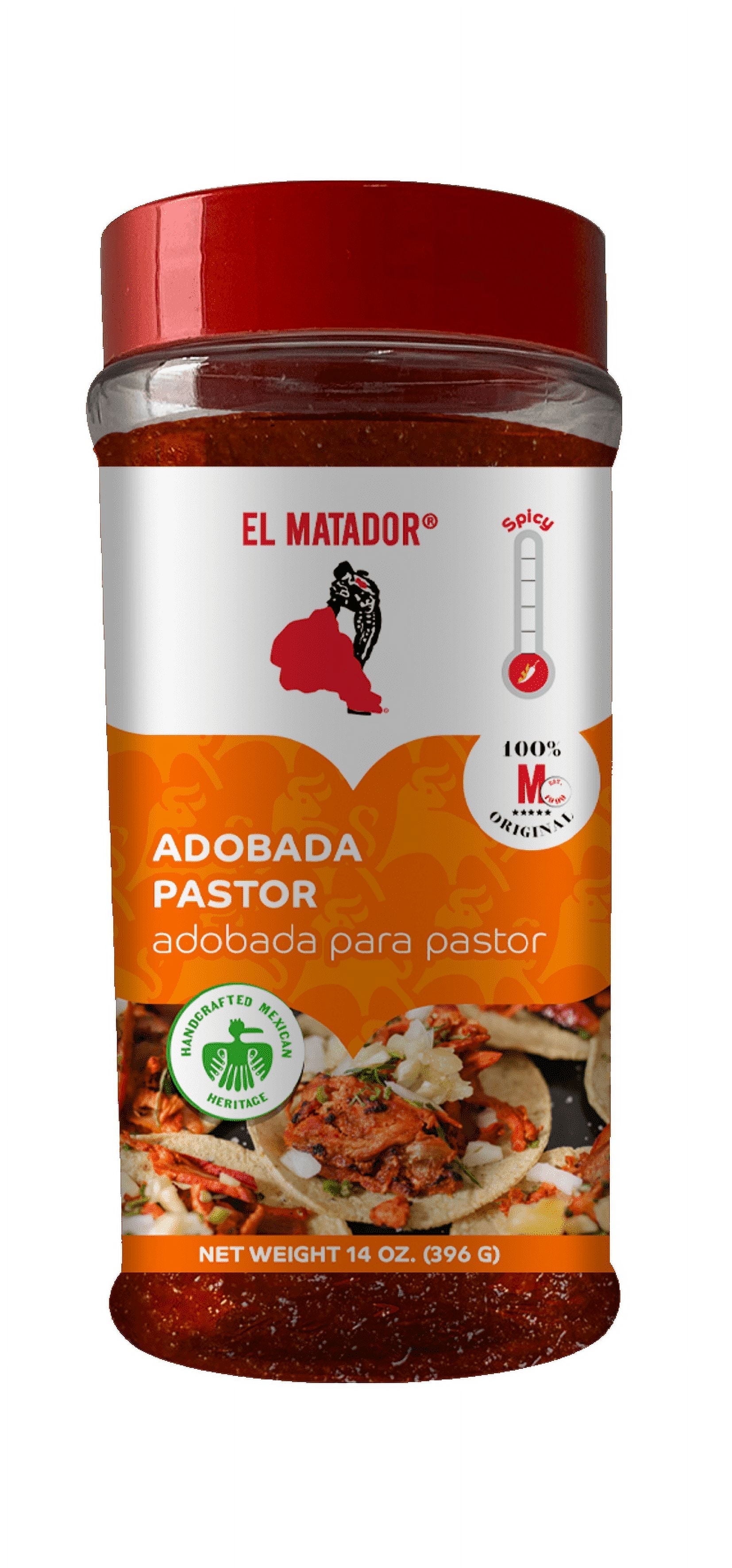 El Matador Adobada para Tacos Al Pastor Meat Rub Paste – 14 oz ...