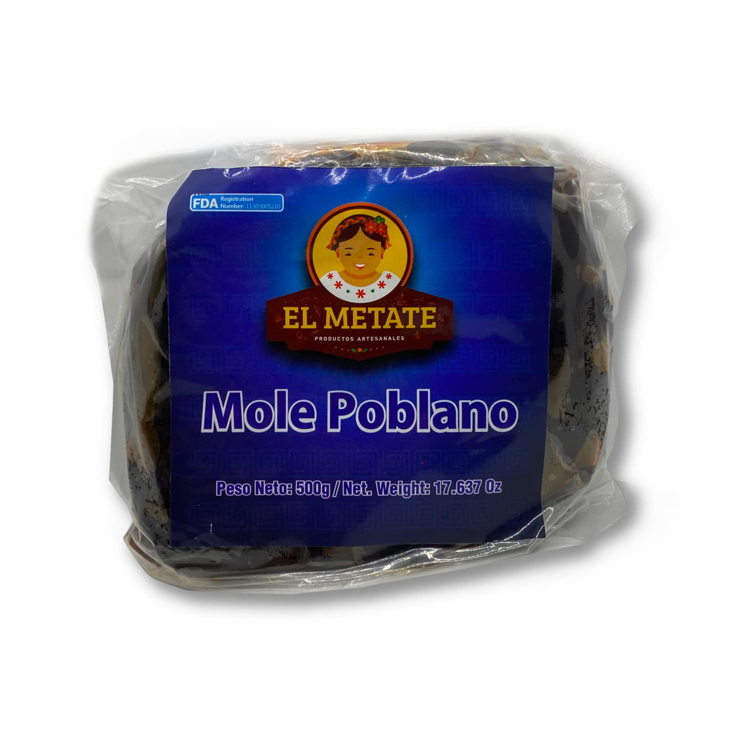 El Metate - Mole Poblano - Authentic Mole Paste from Puebla - 17.63 Oz ...