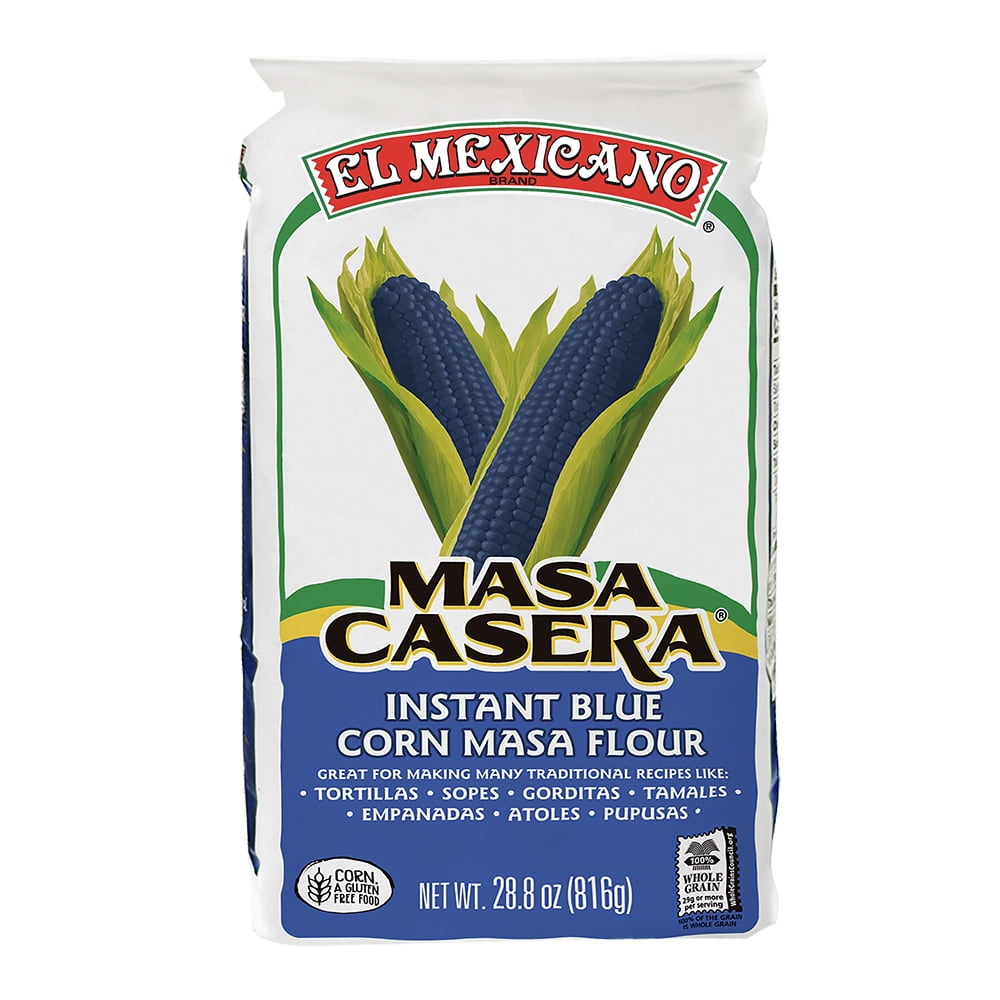 El Mexicano Masa Casera, Instant Blue Corn Flour, 28.8 oz - Walmart.com
