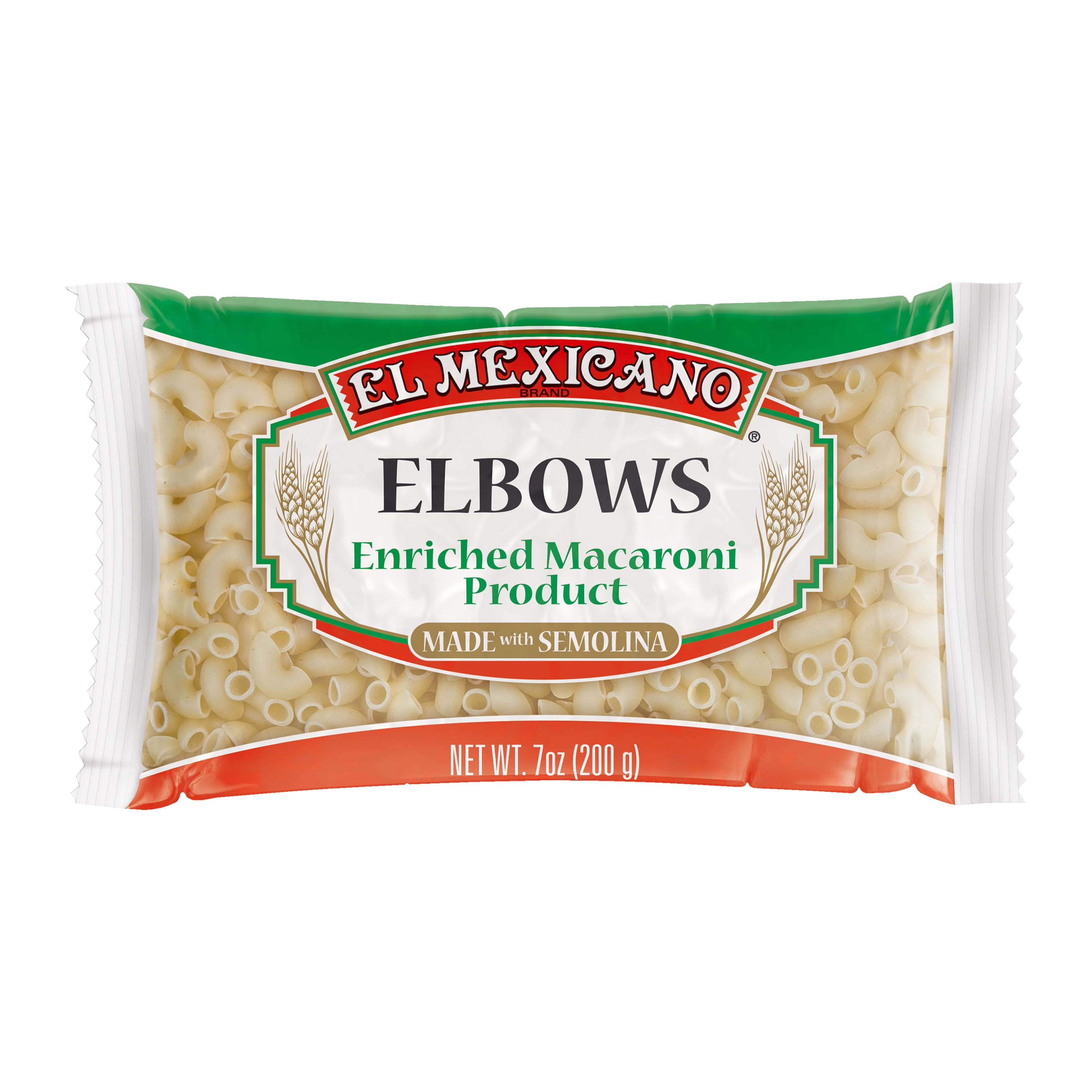 El Mexicano Elbow Pasta, Coditos, 7 oz Bag - Walmart.com