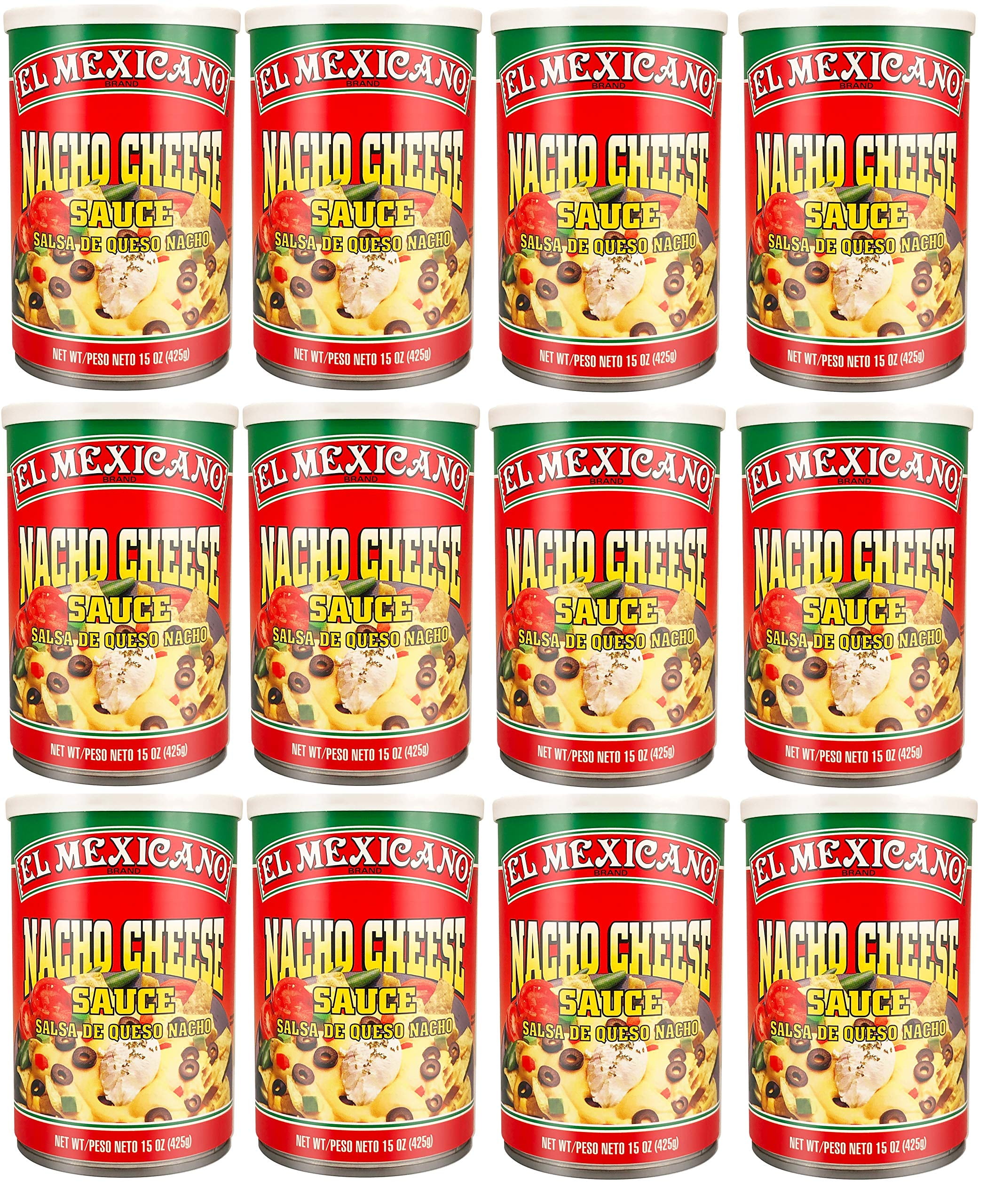 El Mexicano Bulk Cheddar Nacho Cheese Sauce, 15 oz Pack of 12 - Walmart.com