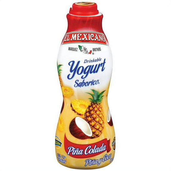 El Mexicano Pina Colada Drinkable Yogurt, 32 fl oz - Walmart.com