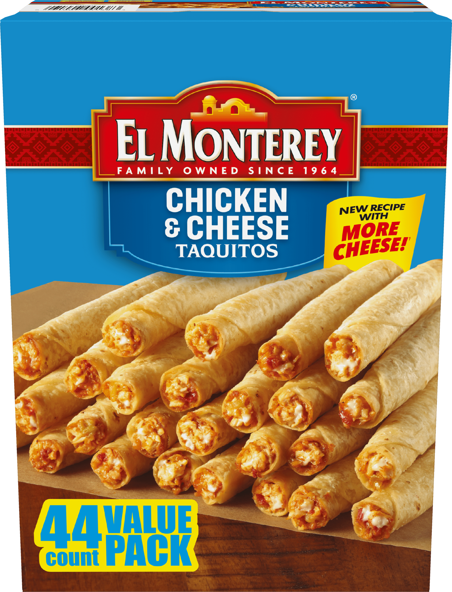 El Monterey Chicken & Cheese Flour Taquitos 44 oz, 44 Count (Frozen ...