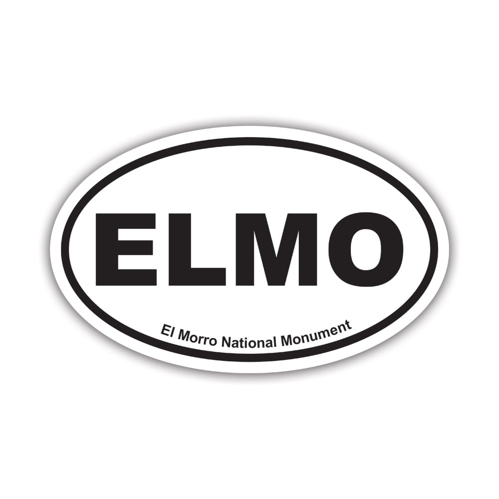 El Morro National Monument ELMO Oval Sticker Decal - Self Adhesive ...