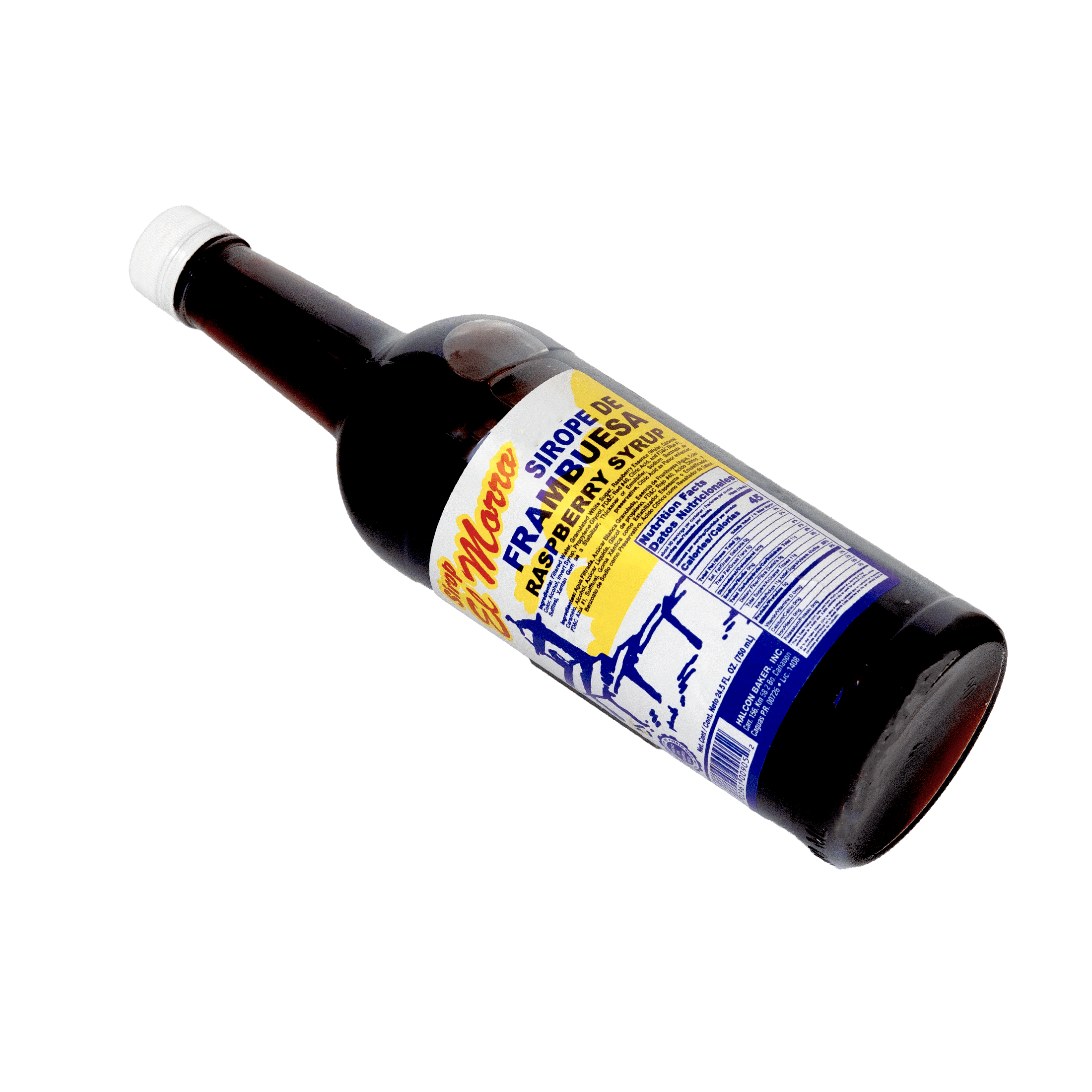 Sirop El Morro Raspberry Drink Mix Syrup, 24.5oz, Liquid, Glass Bottle ...