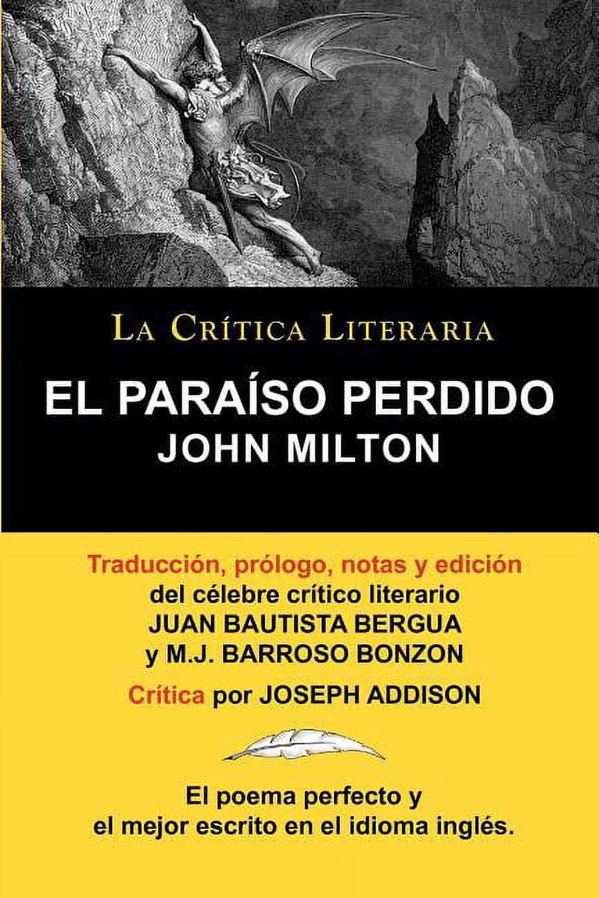 El Paraiso Perdido de John Milton, Coleccion La Critica Literaria Por ...