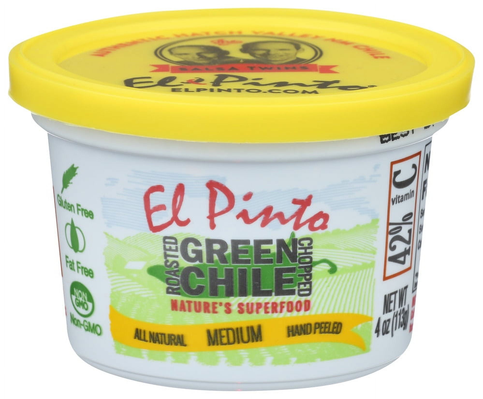 El Pinto Authentic Fire Roasted Hatch Green Chile, 4oz, Pack of 12 ...