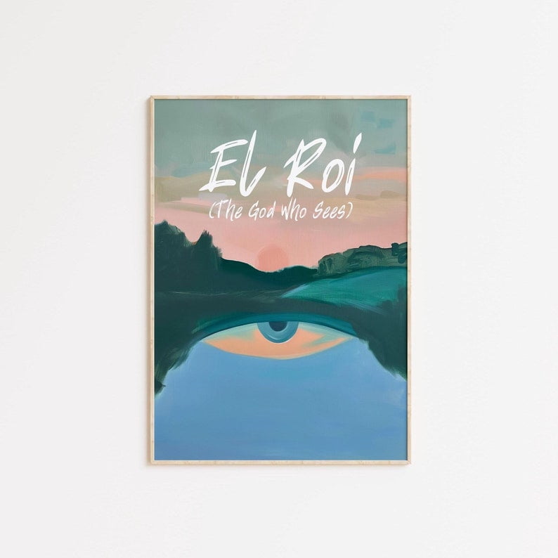 El Roi The God Who Sees Christian Wall Art Unique Wall Decor, Jesus Art ...