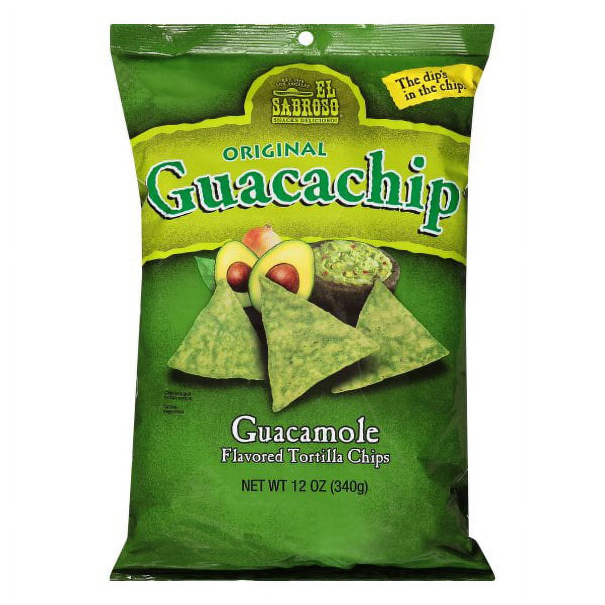 El Sabroso Original Guacachip Tortilla Chips, 12 Oz. - Walmart.com