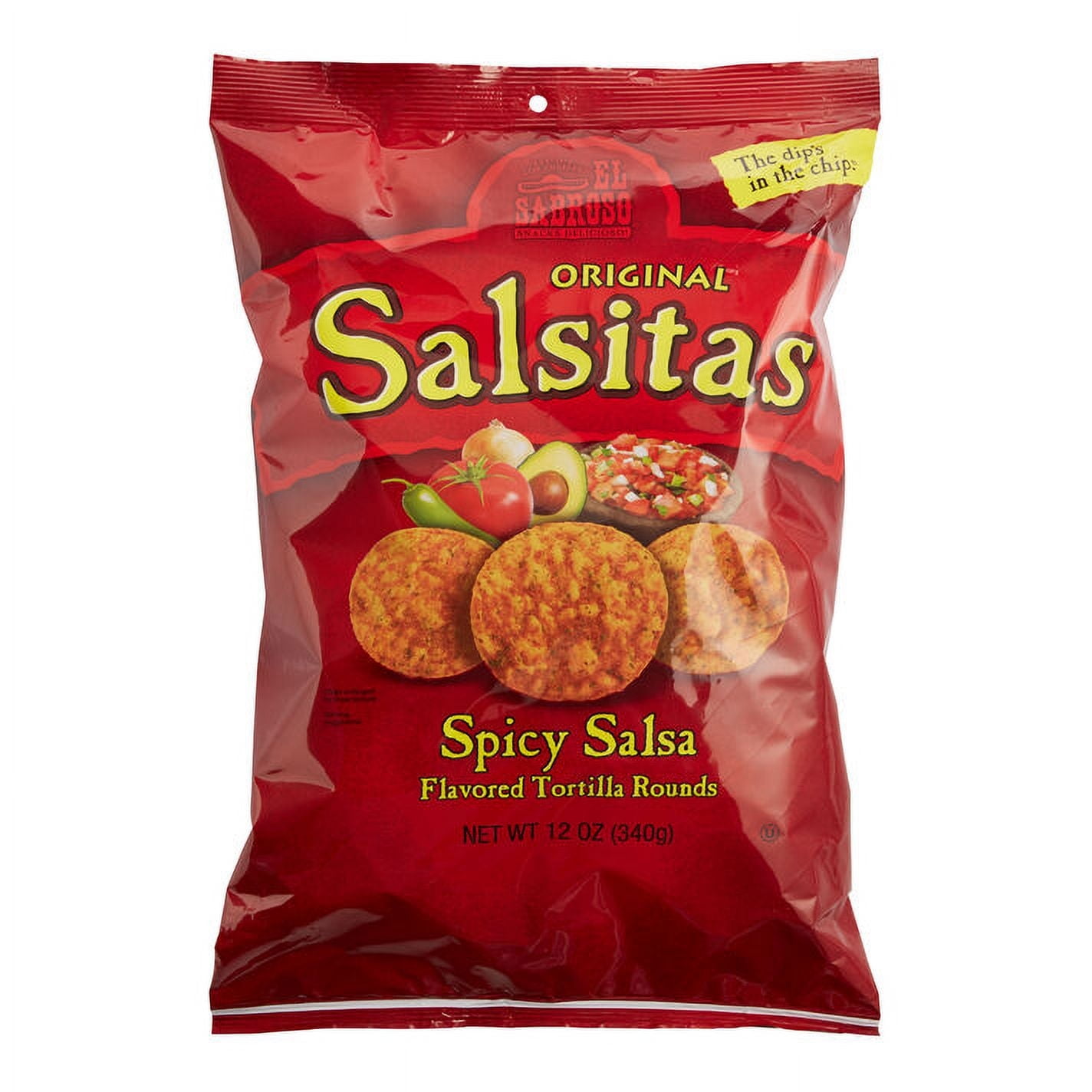 El Sabroso Salsitas Tortilla Chips 12 oz. 2 ea - Walmart.com
