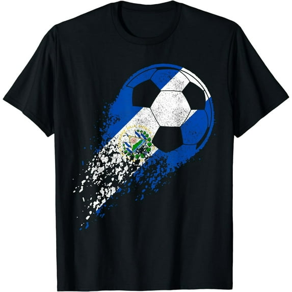 El Salvador Soccer Salvadorian Flag Pride Soccer Player T-Shirt ...