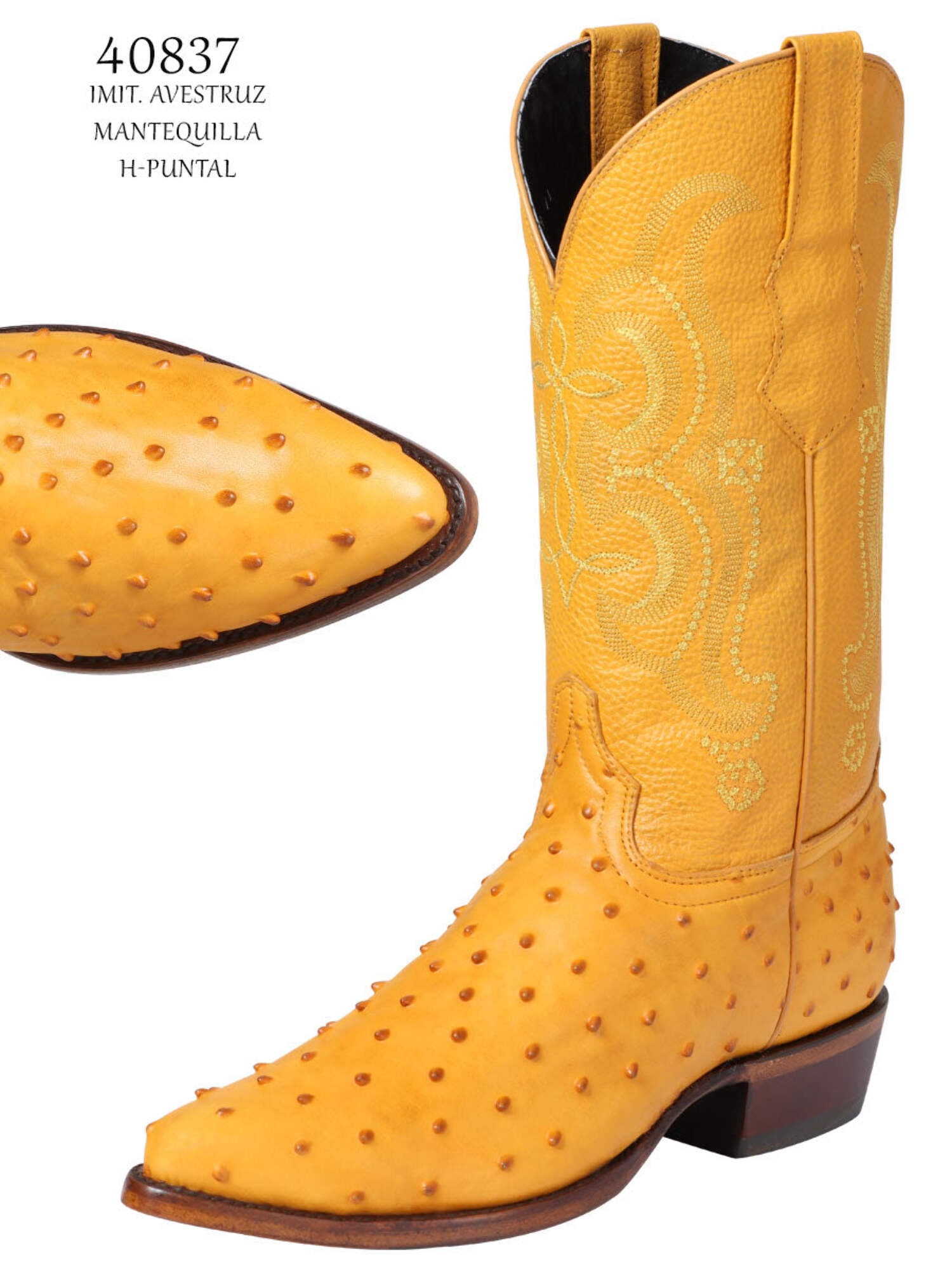 El Señor de los Cielos Men’s Western Boot - Ostrich Print Leather ...
