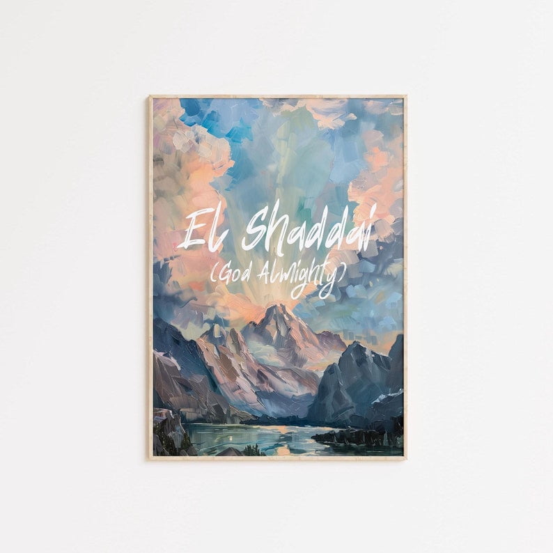 El Shaddai God Almighty Modern Christian Art Downloadable Prints ...