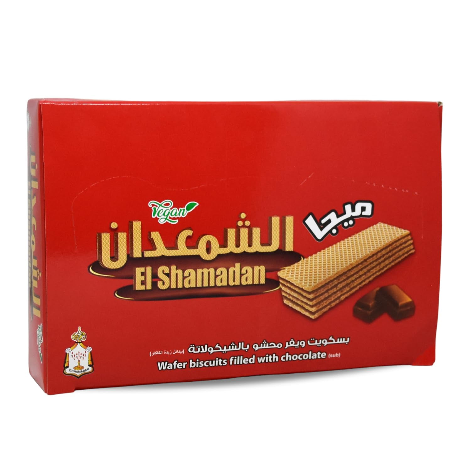 El Shamadan Wafer Biscuits YPF5 Mega With Premium Chocolate Roll Wafers ...