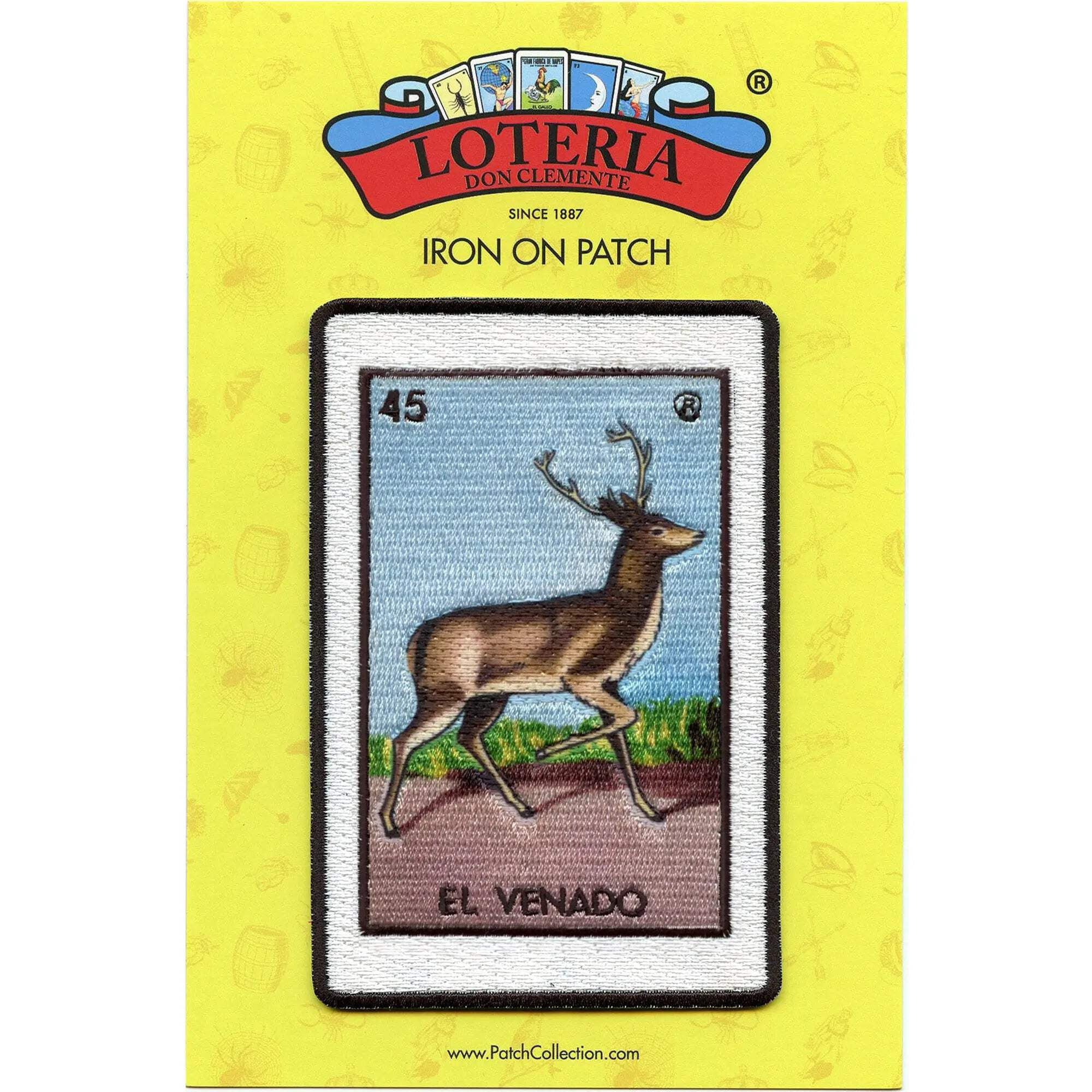 El Venado 45 Patch Deer Mexican Loteria Card Sublimated Embroidery Iron ...