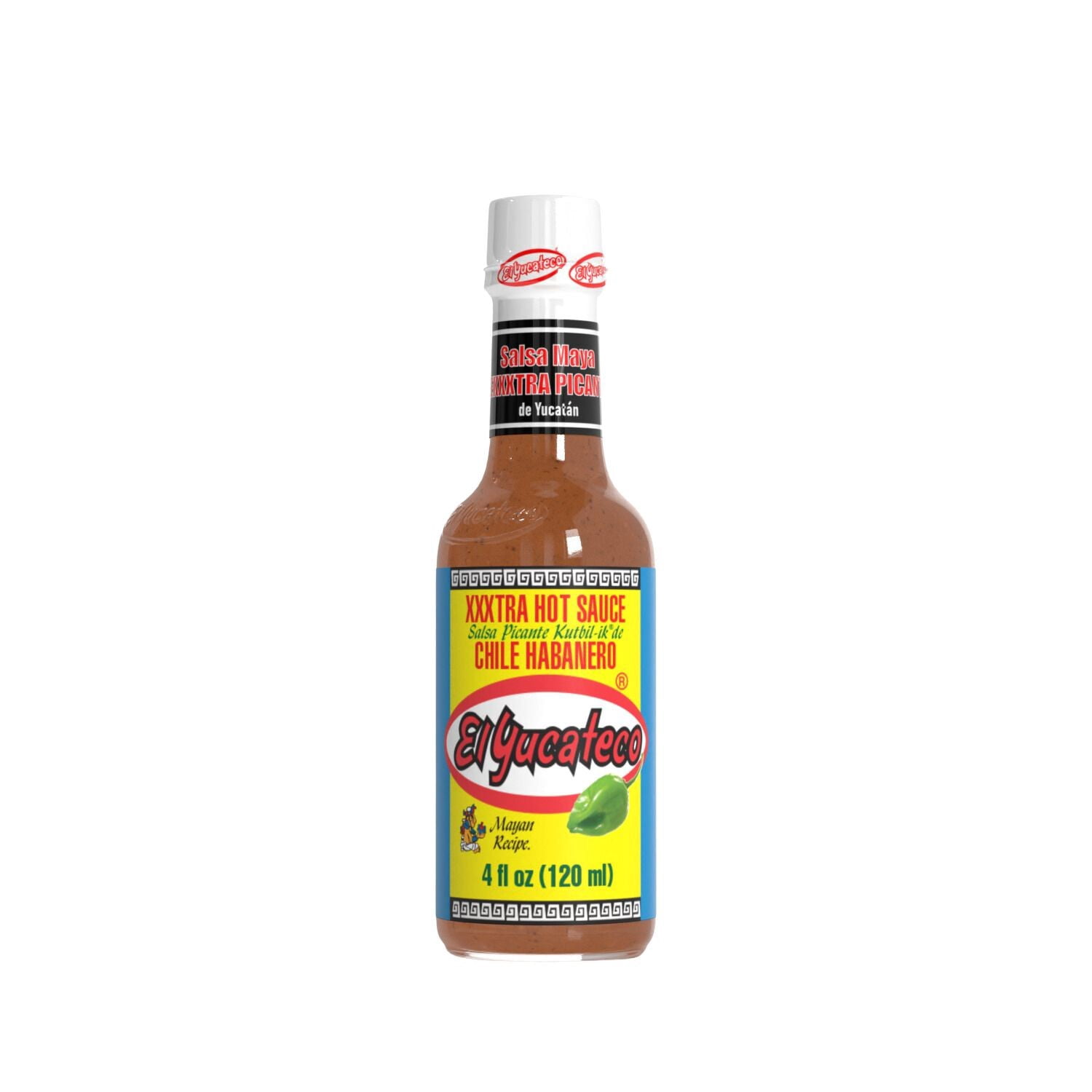El Yucateco, Chile Habanero Xxxtra Hot Sauce, 4 fl oz, Crushed Chili ...