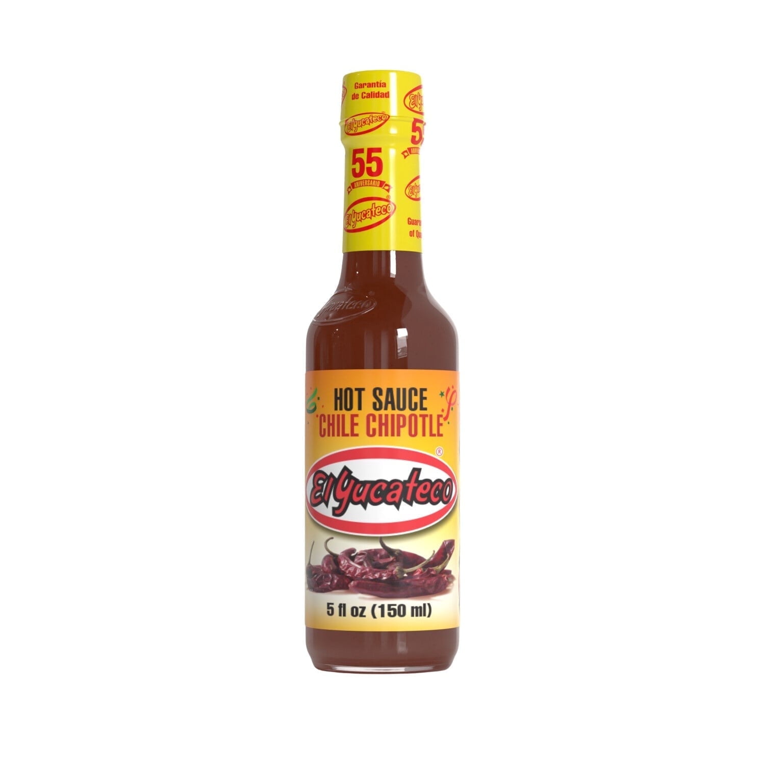 El Yucateco Chipotle Hot Sauce 6pk, 5 oz bottles - Walmart.com