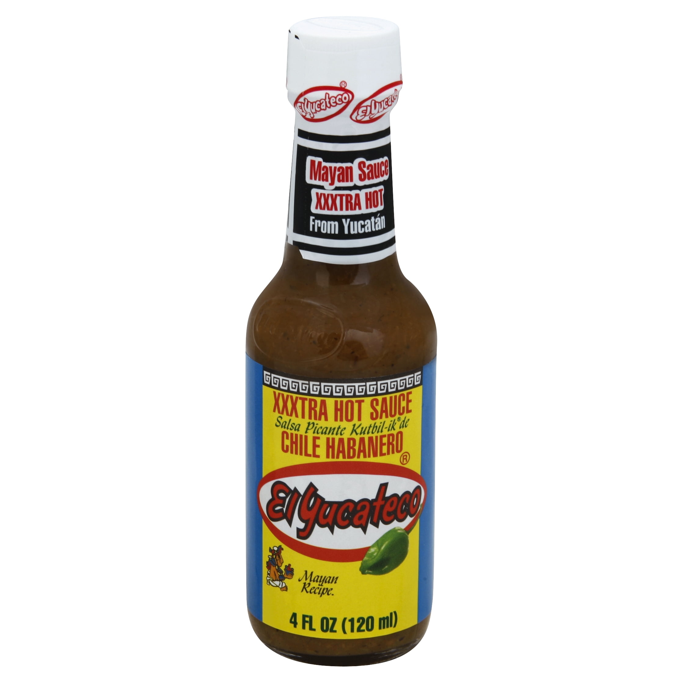 El Yucateco Extra Hot Habanero Sauce 4 oz (Pack Of 12) - Walmart.com