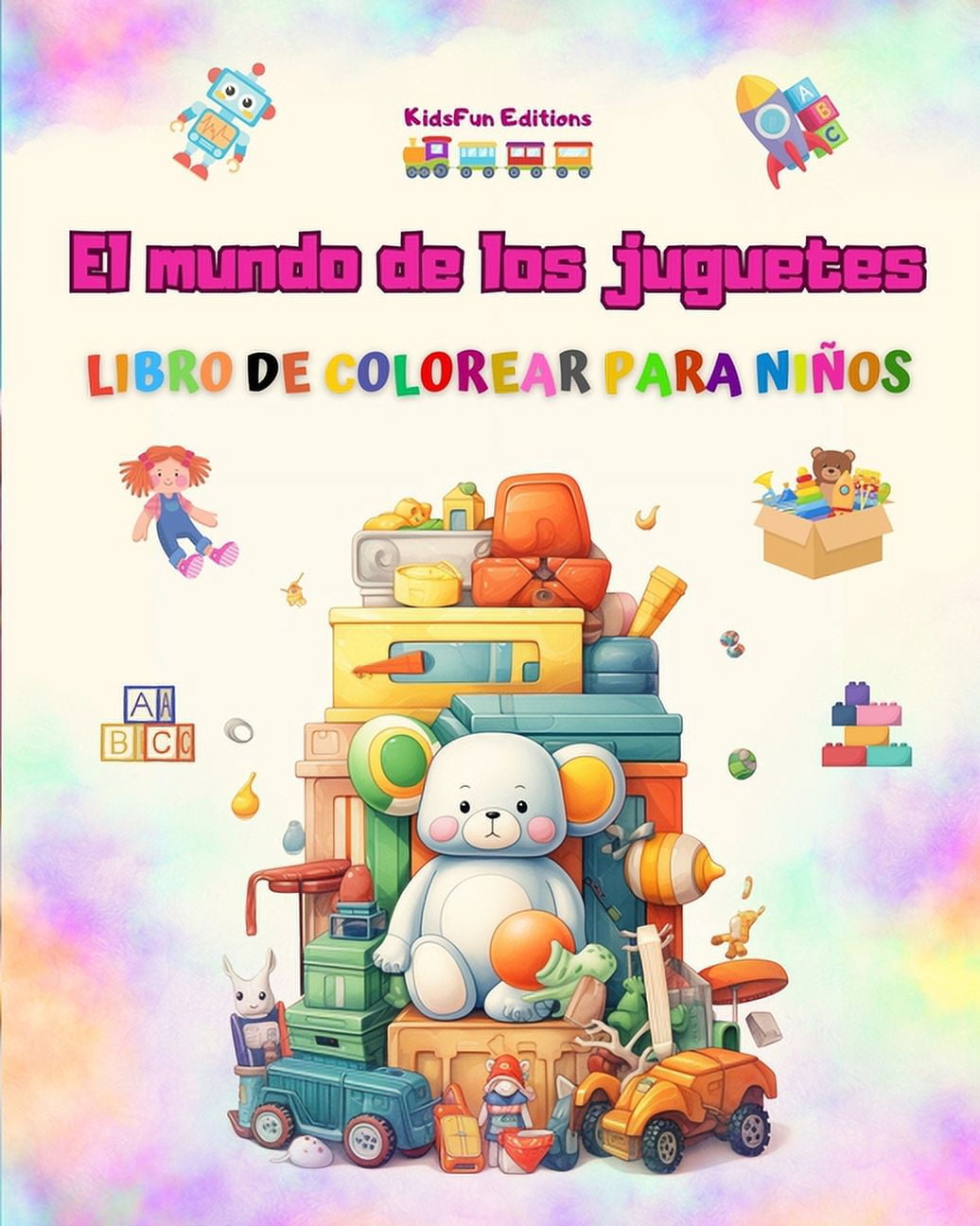 El mundo de los juguetes - Libro de colorear para niños (Paperback ...