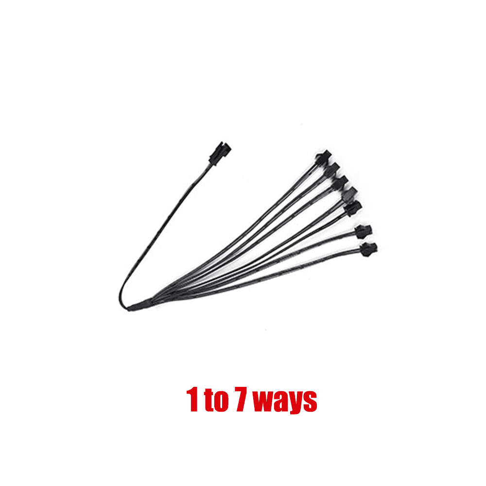 El wire splitter connectors cable 1 to 2/3/4/5 way led neon light ...