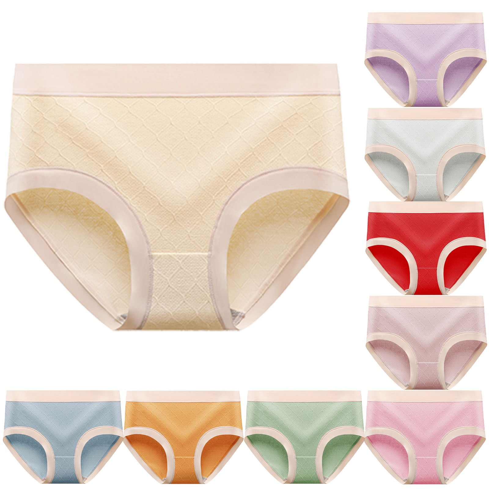 Elabch Womens Underwear Comfort Briefs Underwear, 100% Organic Cotton ...