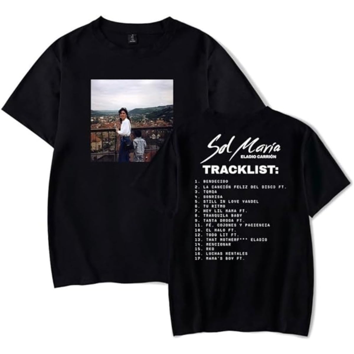 Eladio Carrión Sol Maria Logo Tee Rapper Album Merch Fashion Casual ...