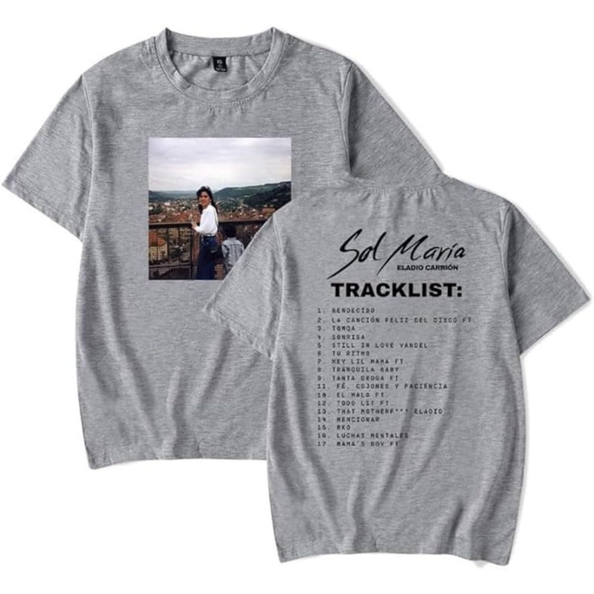 Eladio Carrión Sol Maria Logo Tee Rapper Album Merch Fashion Casual ...