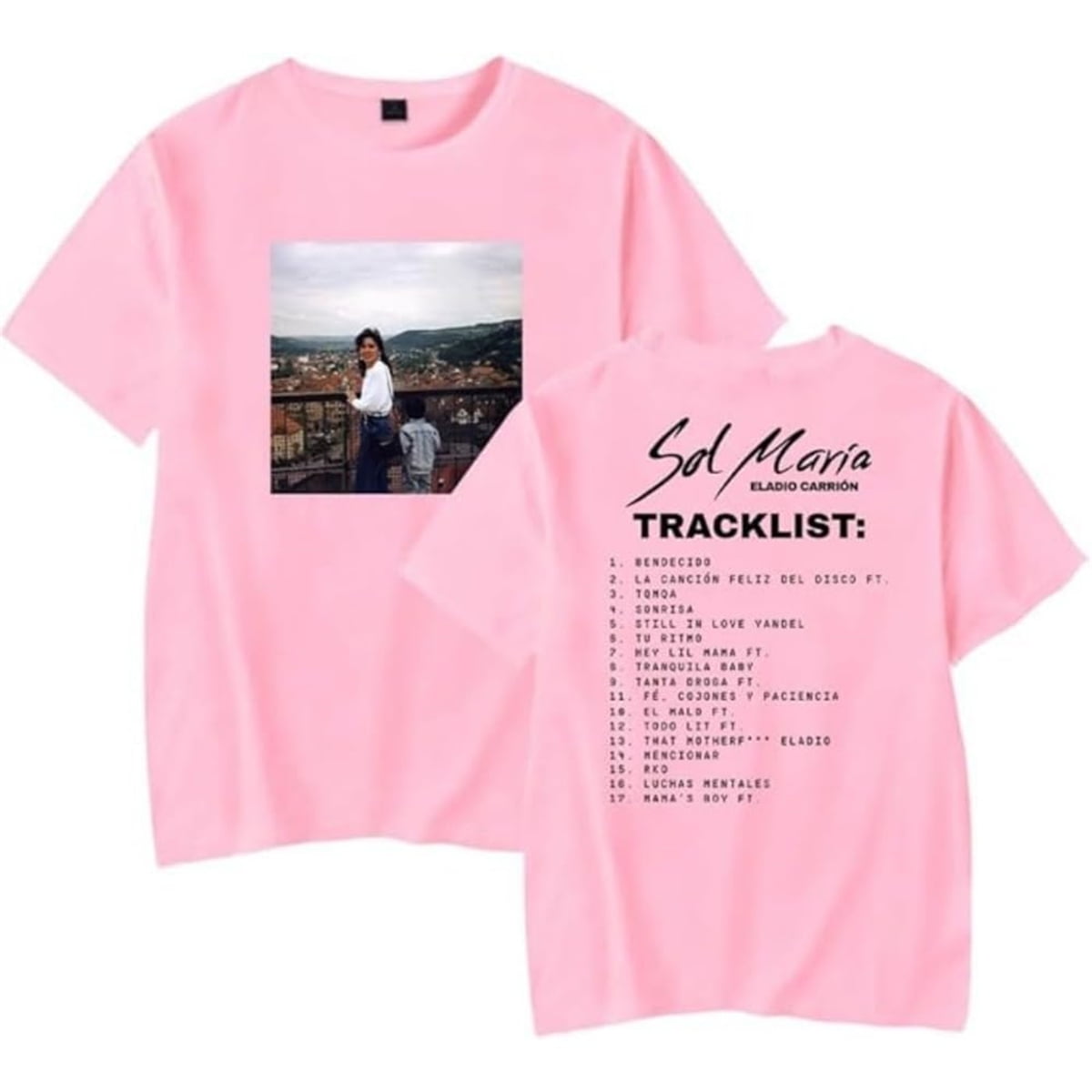 Eladio Carrión Sol Maria Logo Tee Rapper Album Merch Fashion Casual ...