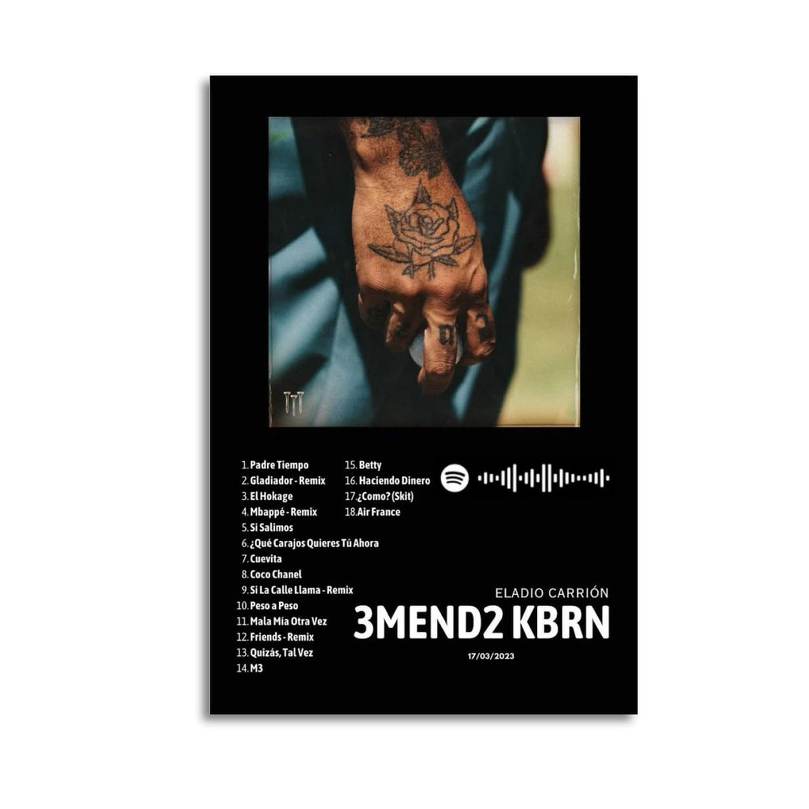 Eladio Carrion 3men2 Kbrn Poster Decoration Vibrant High-end Wall ...