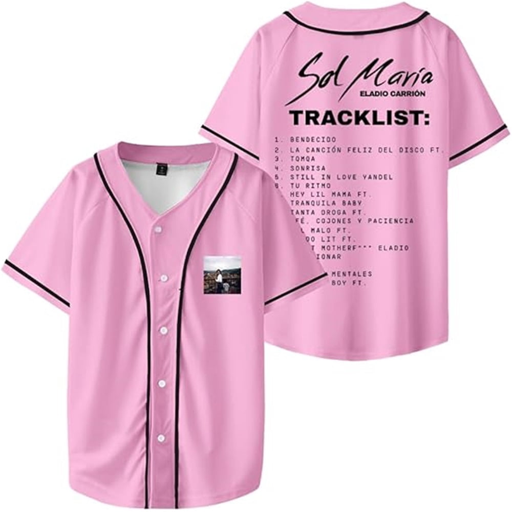Eladio Carrion Baseball Jersey V Neck Sports Shirt Short Sleeve T-Shirt ...