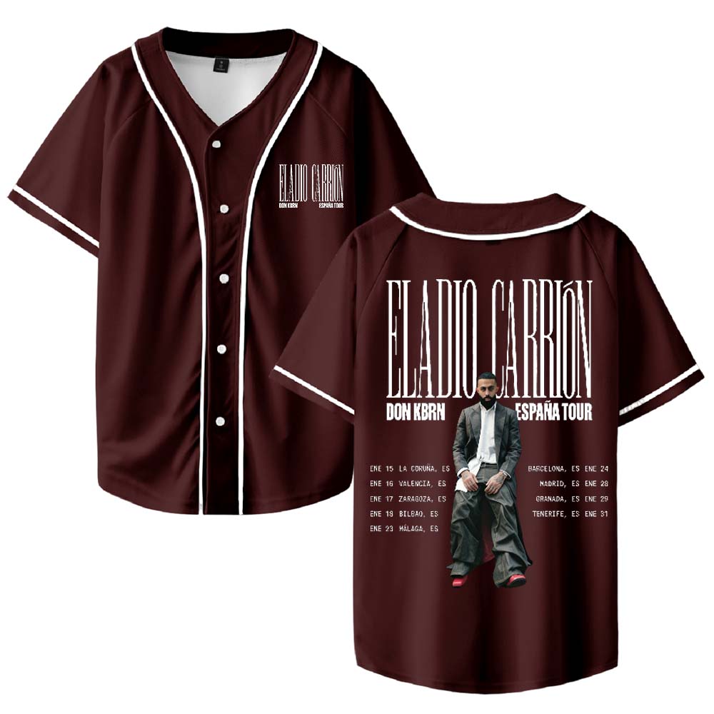 Eladio Carrion Don Kbrn Tour 2026 Baseball Jersey Shirt V-Neck Women ...