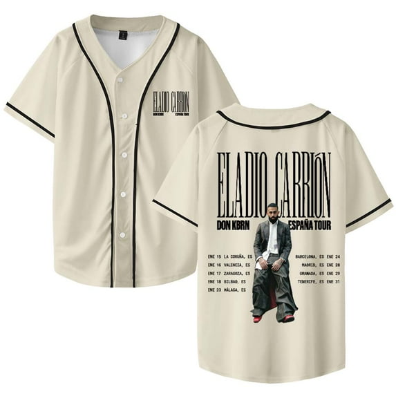 Eladio Carrion Don Kbrn Tour 2026 Baseball Jersey Shirt V-Neck Women ...