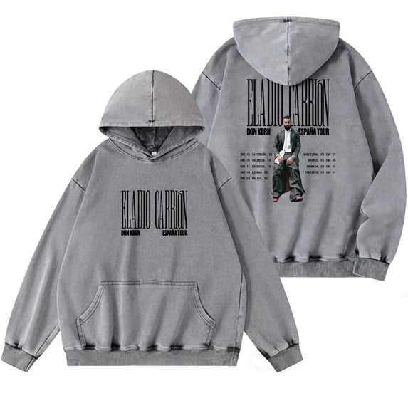 Eladio Carrion Don Kbrn Tour 2026 Cotton Wash Hoodies Women Men Casual ...